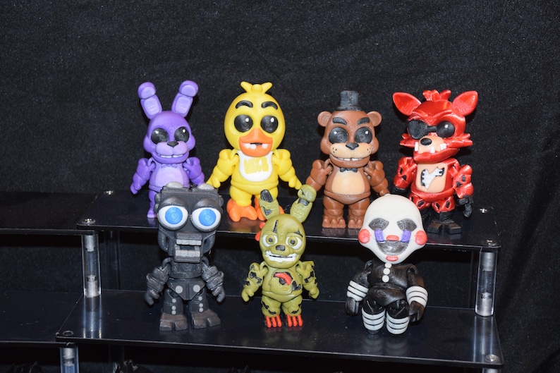 FNAF Freddy Fazbear / Foxy / Chica / Bonnie / Springtrap Inspired Flexi ...