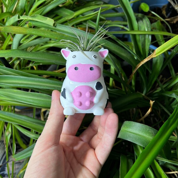 Cow Flower Pot - Etsy
