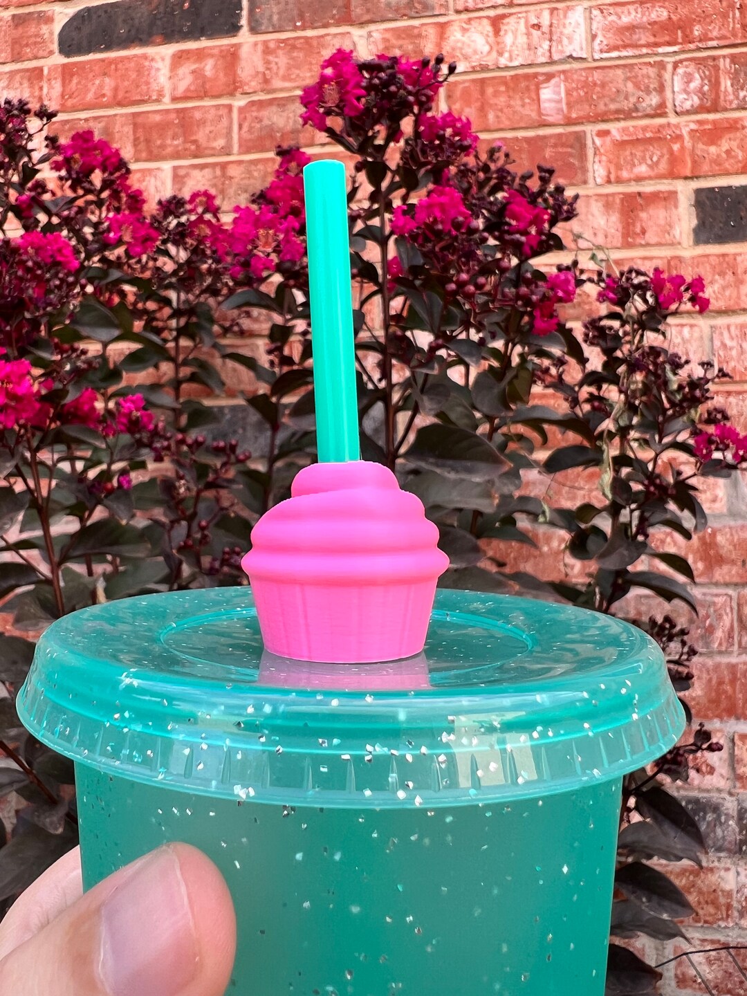 Adorable Cupcake Straw Toppers: Party Decorations for Tumblers, Cups ...