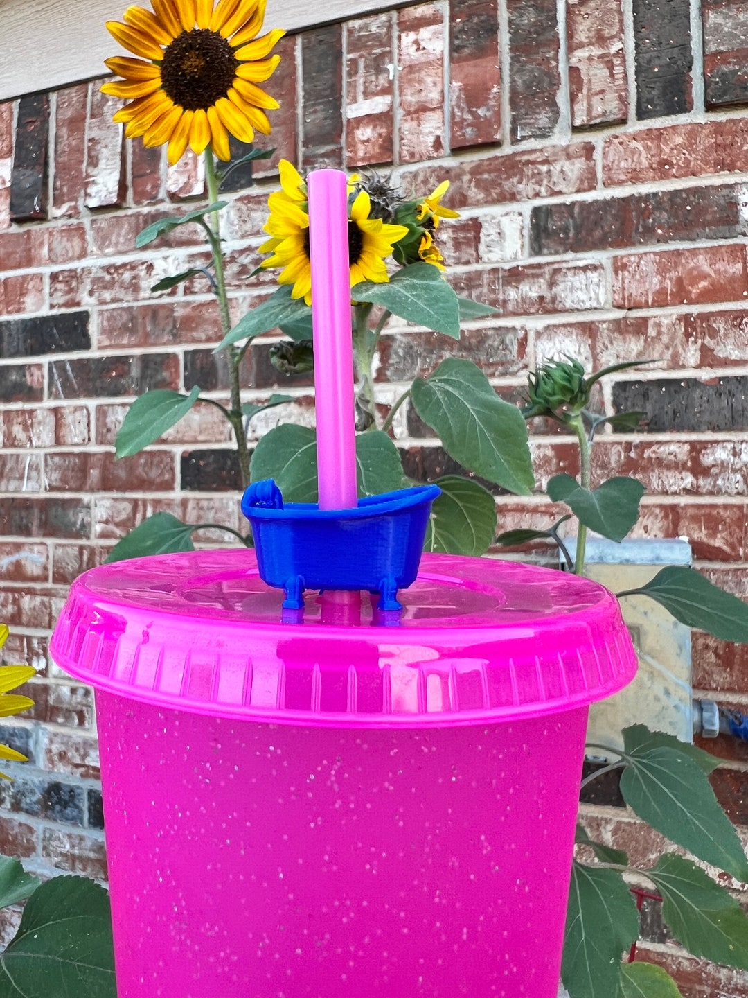 Bath Tub Straw Topper | Straw Decoration | Straw Charm | Cute Straw ...