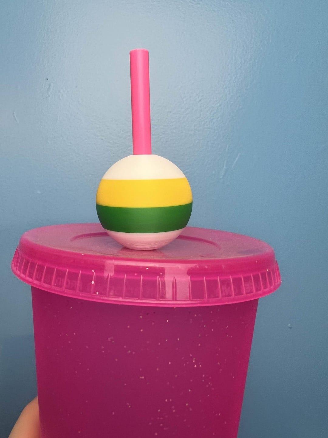 Colorful Ball Straw Toppers: Charming Cup Decorations for Parties ...