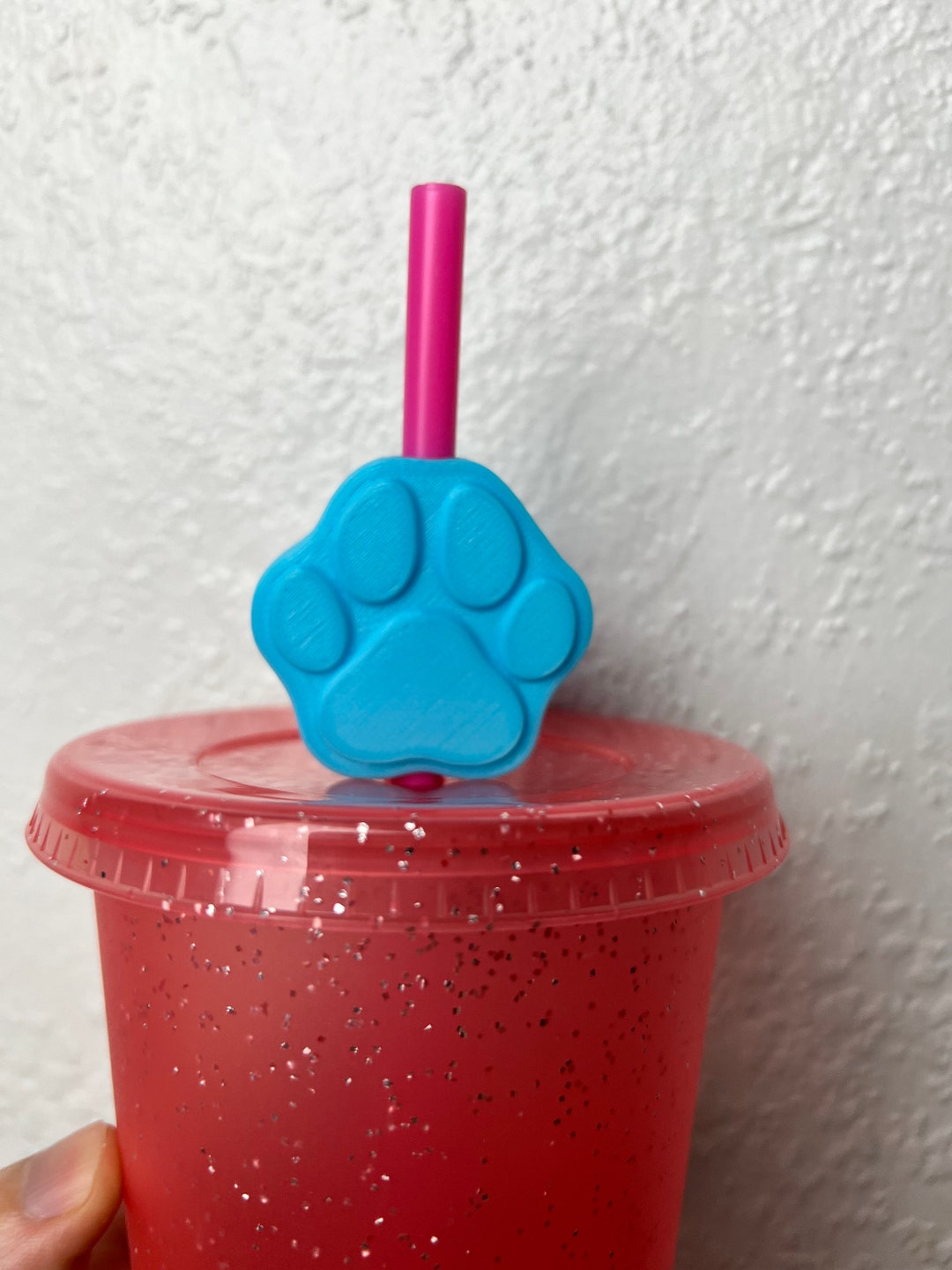 Dog Paw Straw Topper Straw Decoration Straw Charm Cute - Etsy