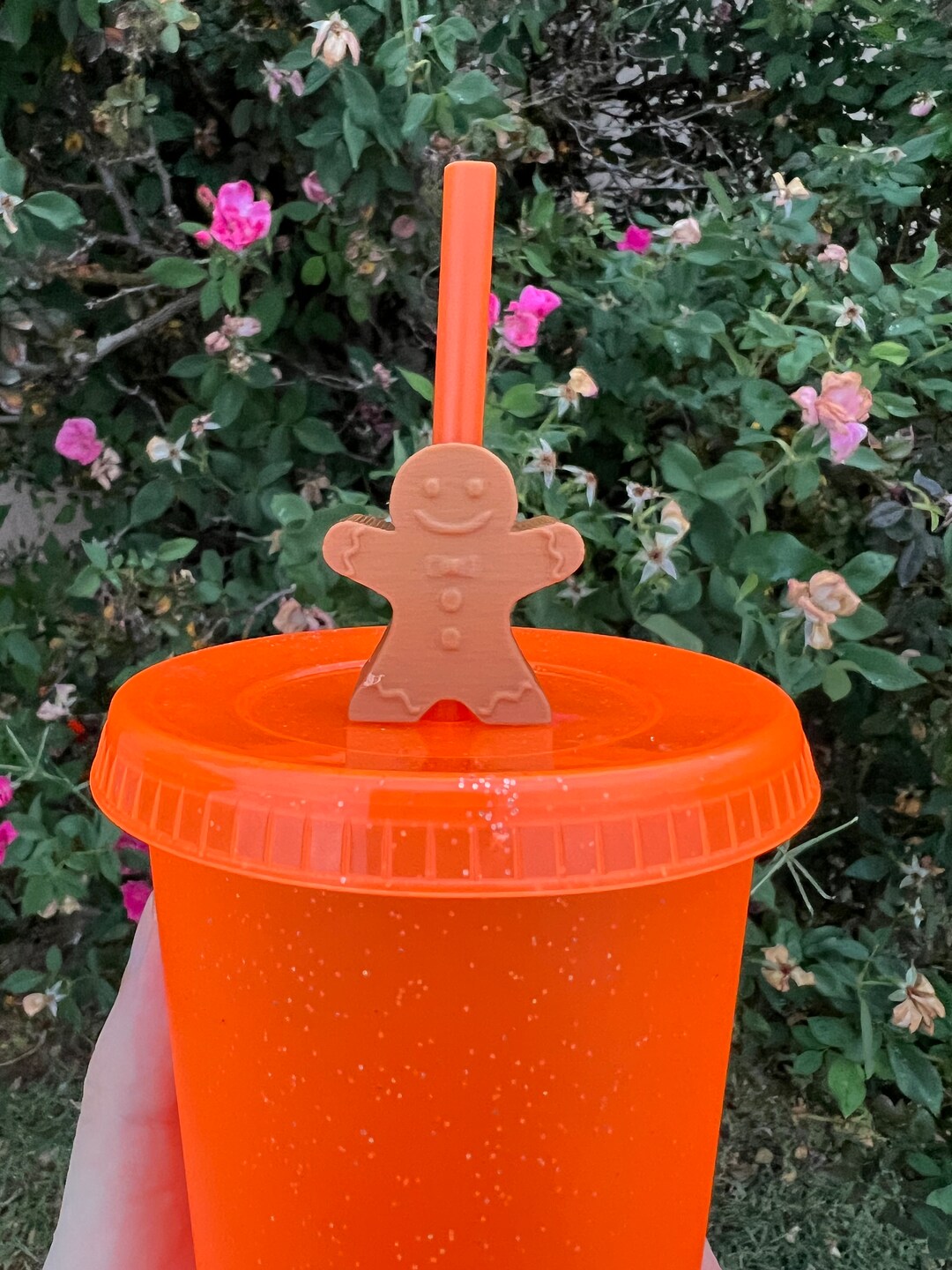 Gingerbread Man Straw Topper | Straw Decoration | Straw Charm | Cute ...