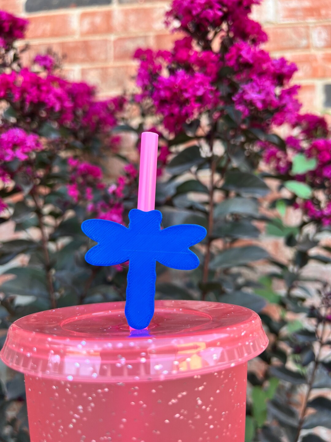 Dragonfly Straw Topper | Straw Decoration | Straw Charm | Cute Straw ...