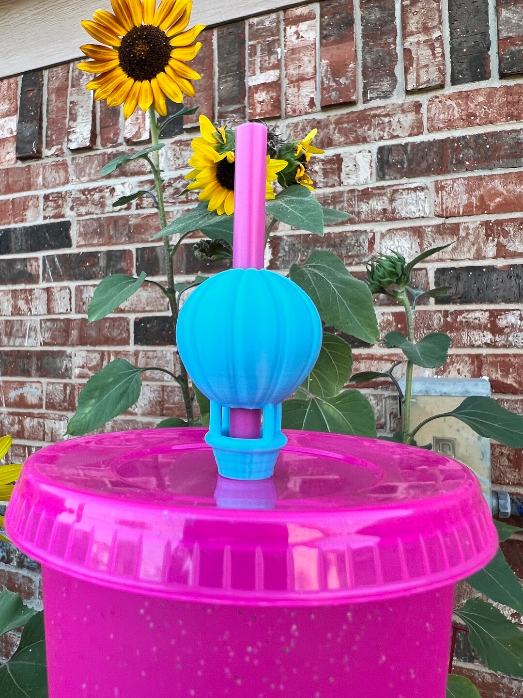 Whimsical Hot Air Balloon Straw Topper: Charming Cup Decoration for ...