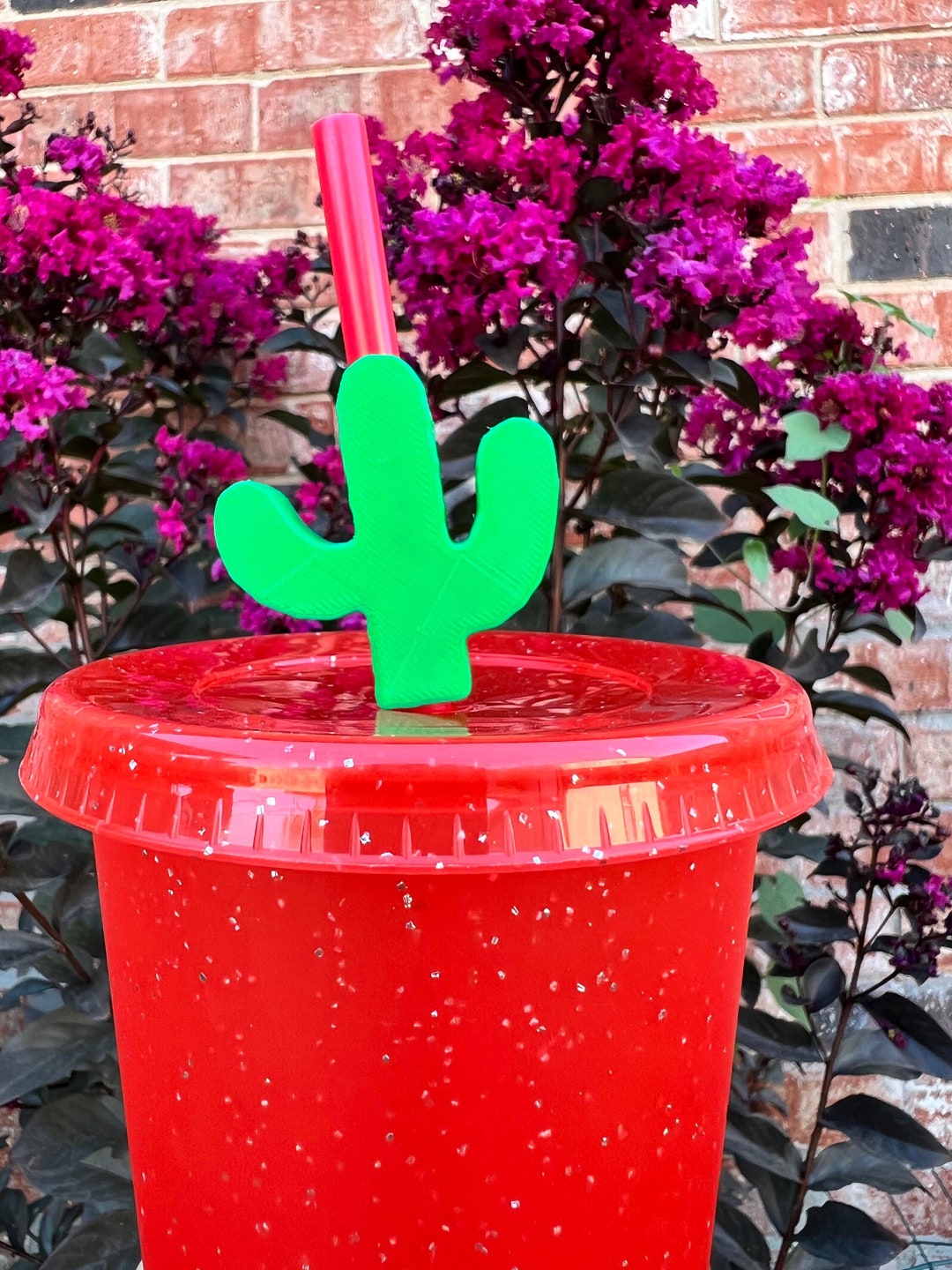 Cactus Straw Topper | Straw Decoration | Straw Charm | Cute Straw ...