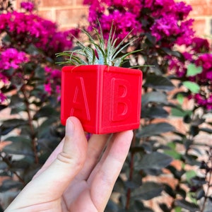ABC Block Succulent Planter | Home Decor | Modern Planter | 3D Printed ...
