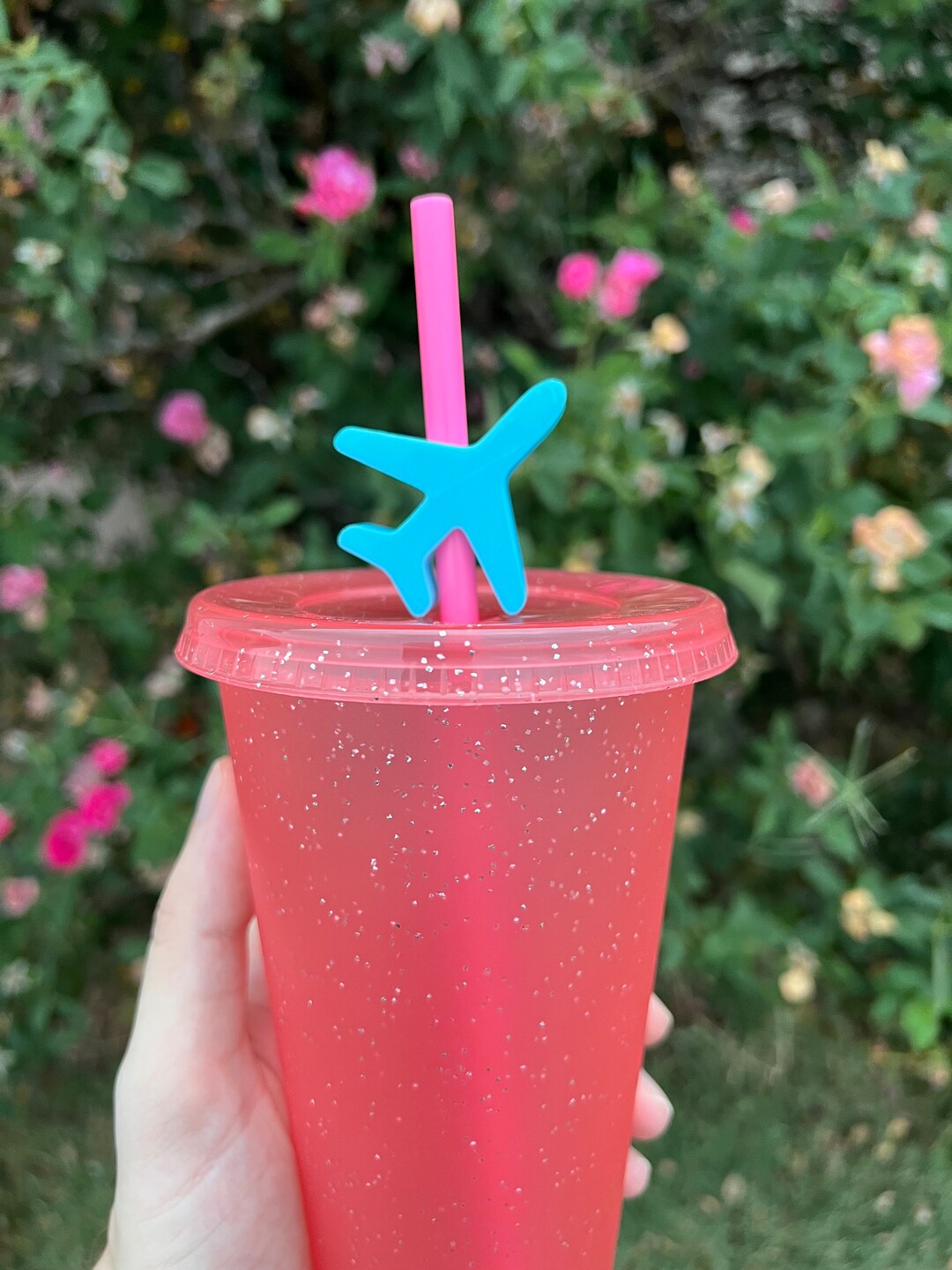 Airplane Straw Topper | Straw Decoration | Straw Charm | Cute Straw ...