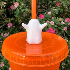 Cute Ghost Straw Topper: Reusable Cup Decoration Charm for Parties ...