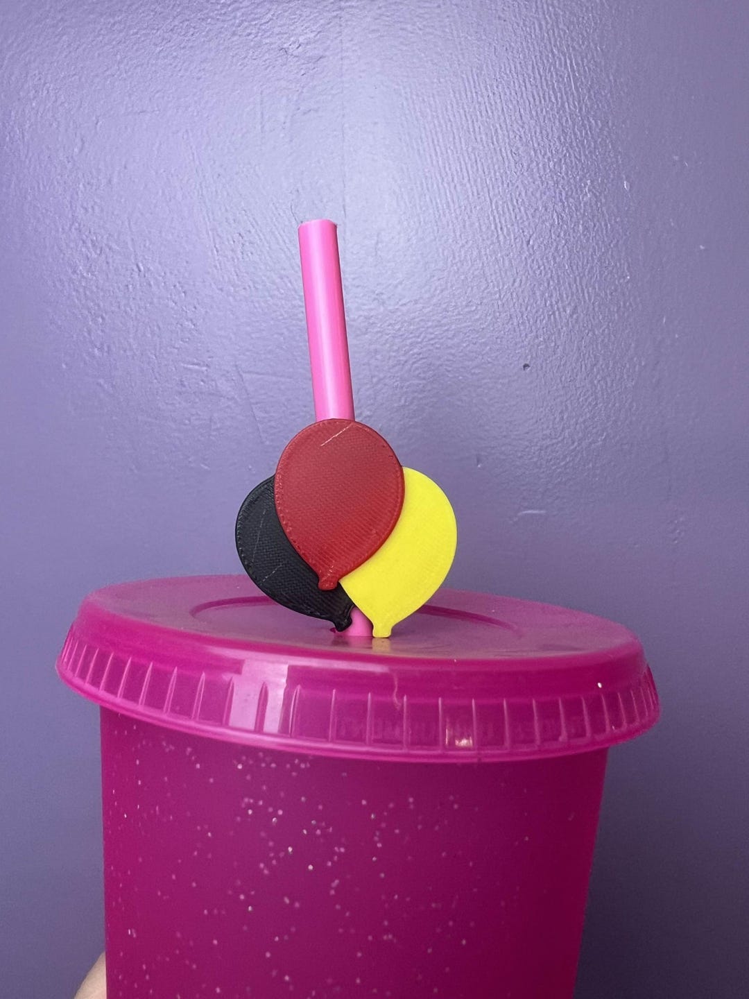 Adorable Balloon Straw Toppers: Party Cup Decorations for Birthdays ...