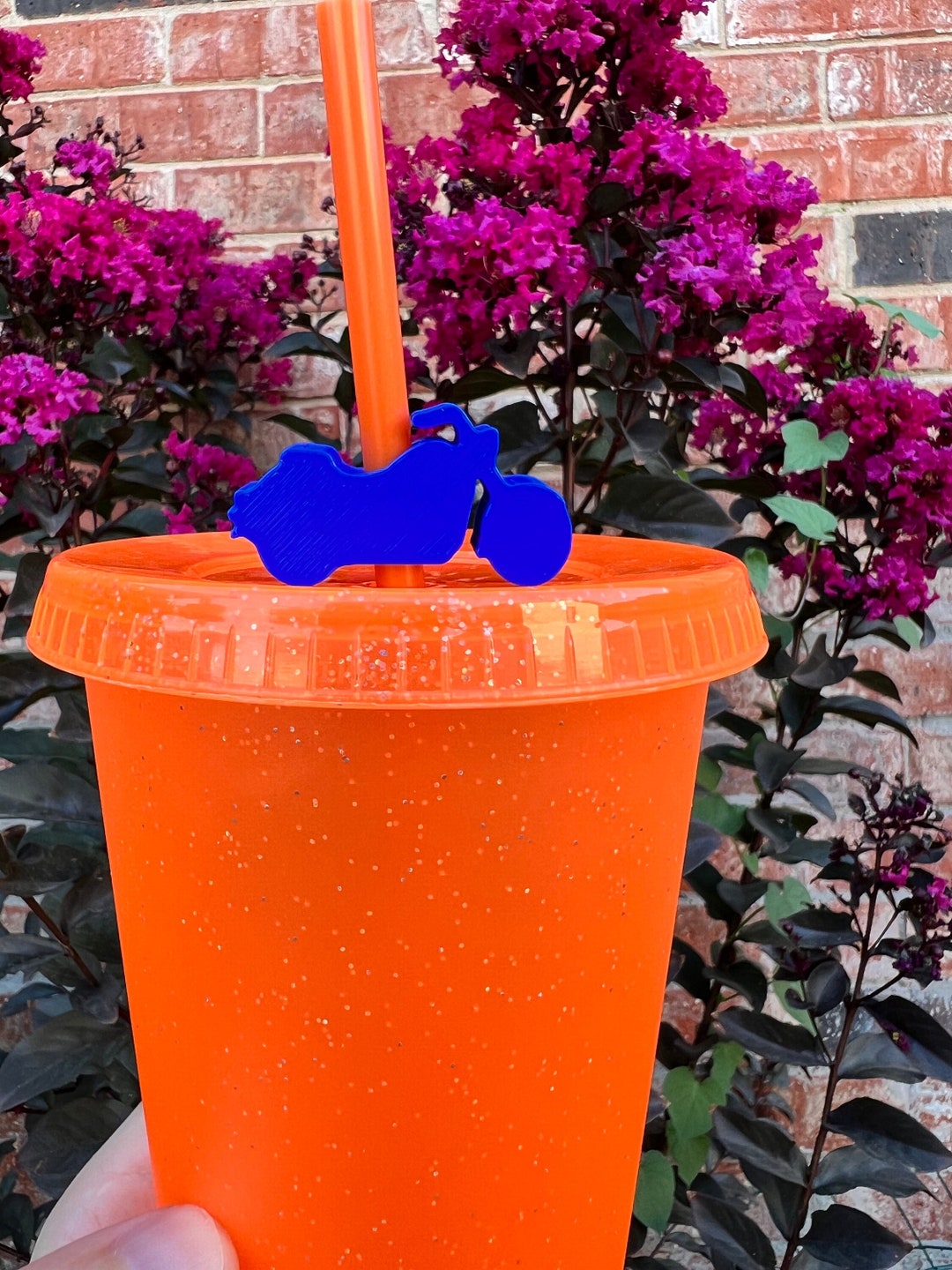 Motorcycle Straw Topper | Straw Decoration | Straw Charm | Cute Straw ...