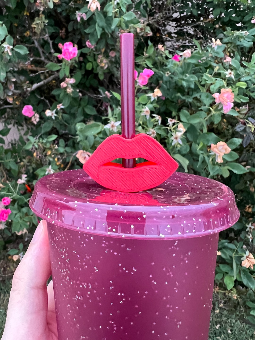 PLA Lips Straw Topper: Cup Decoration Charm Accessory - Etsy
