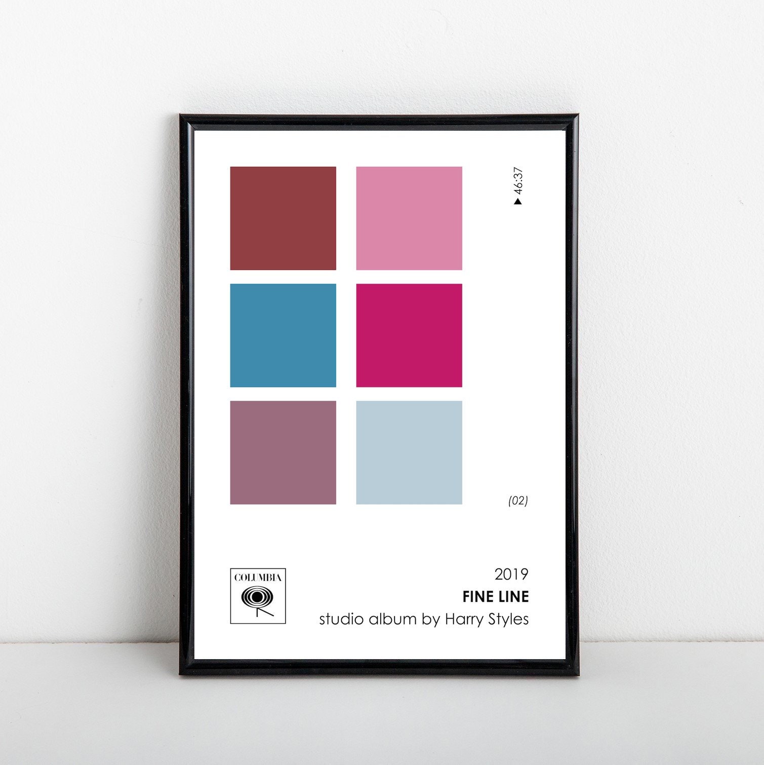 Harry Styles fine Line L Album Color Palette Print - Etsy
