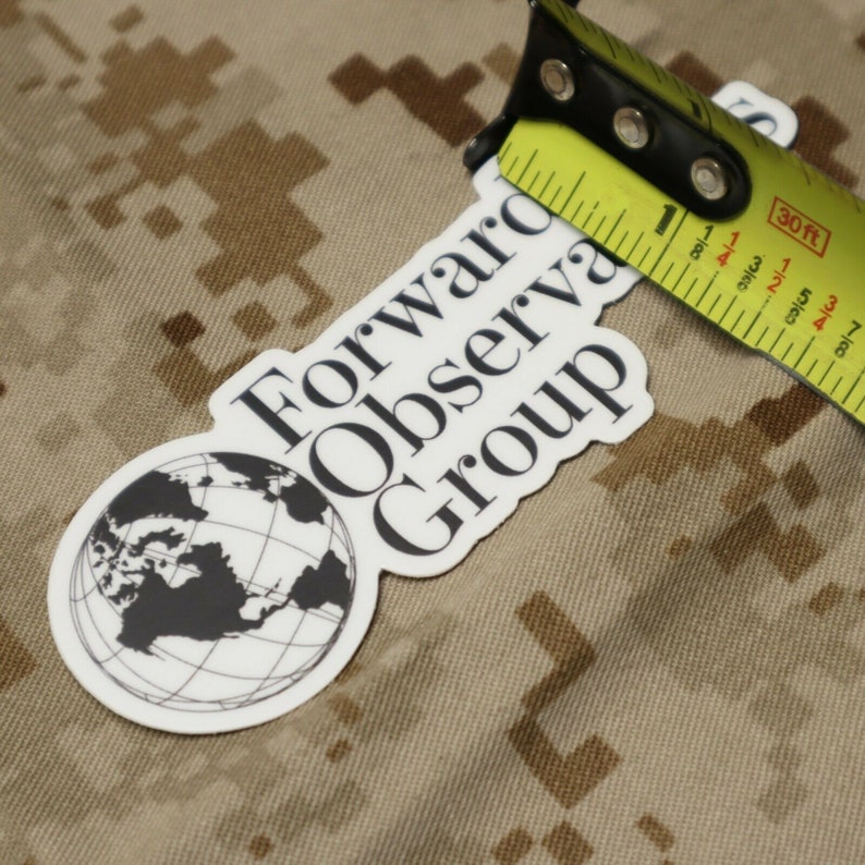 Forward Observations Group "global" Sticker, Not SUPDEF, GBRS, ONE7SIX ...