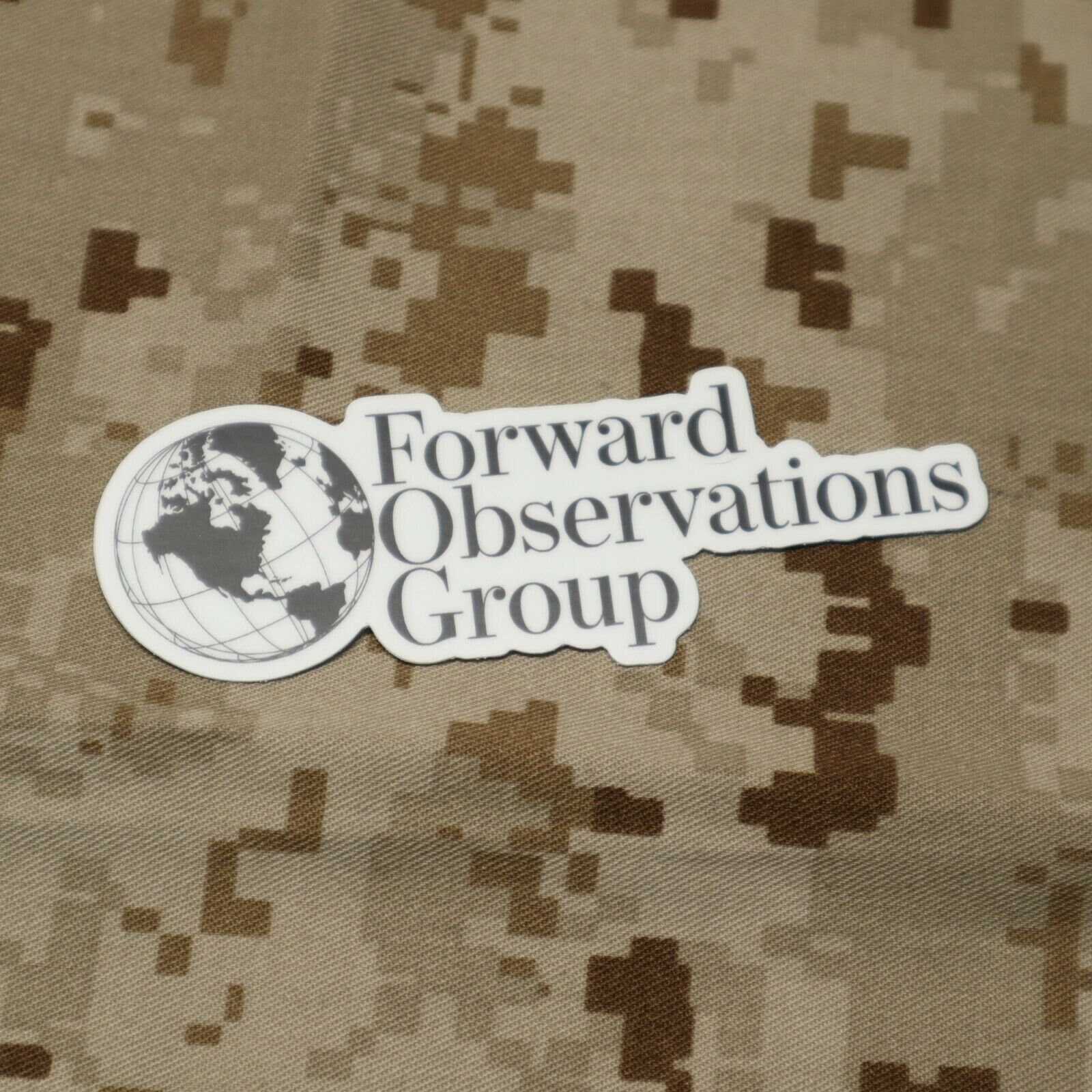 Forward Observations Group "global" Sticker, Not SUPDEF, GBRS, ONE7SIX ...