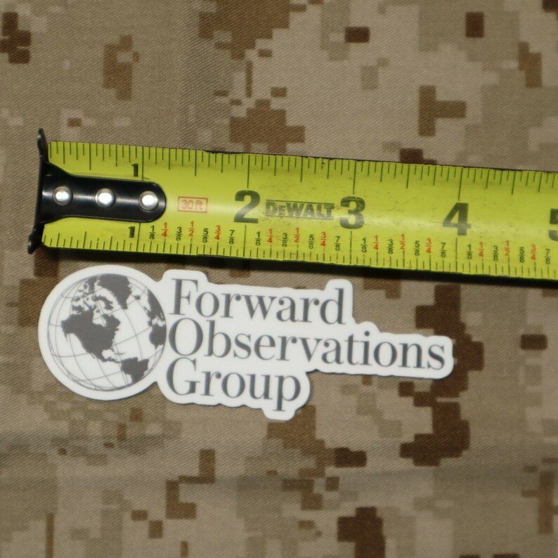 Forward Observations Group "global" Sticker, Not SUPDEF, GBRS, ONE7SIX ...