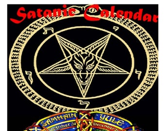 Satanic Calendar - Etsy UK