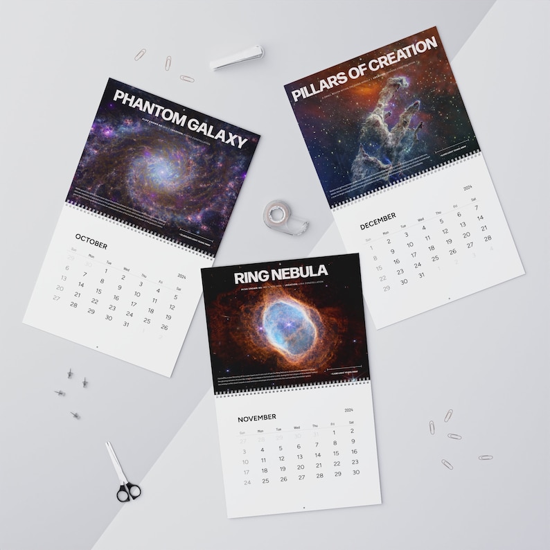 2024 Cosmic Wonders Calendar: James Webb Space Telescope Images - Etsy