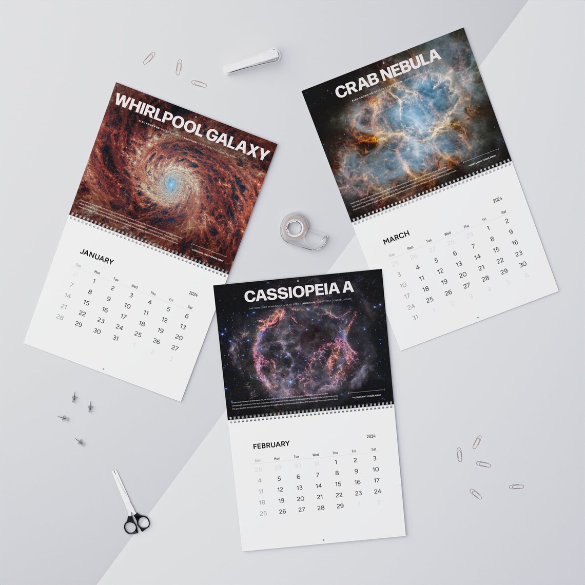 2024 Cosmic Wonders Calendar: James Webb Space Telescope Images - Etsy