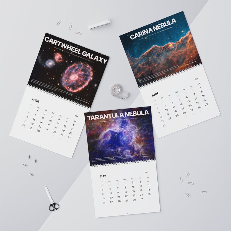 2024 Cosmic Wonders Calendar: James Webb Space Telescope Images - Etsy