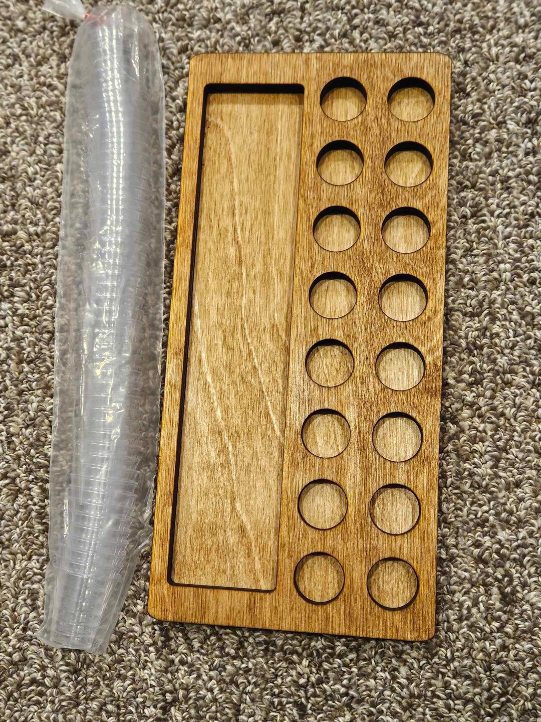 16 Cup Sacrament/communion Tray & Cups, Wooden Sacrament Tray, at Home ...