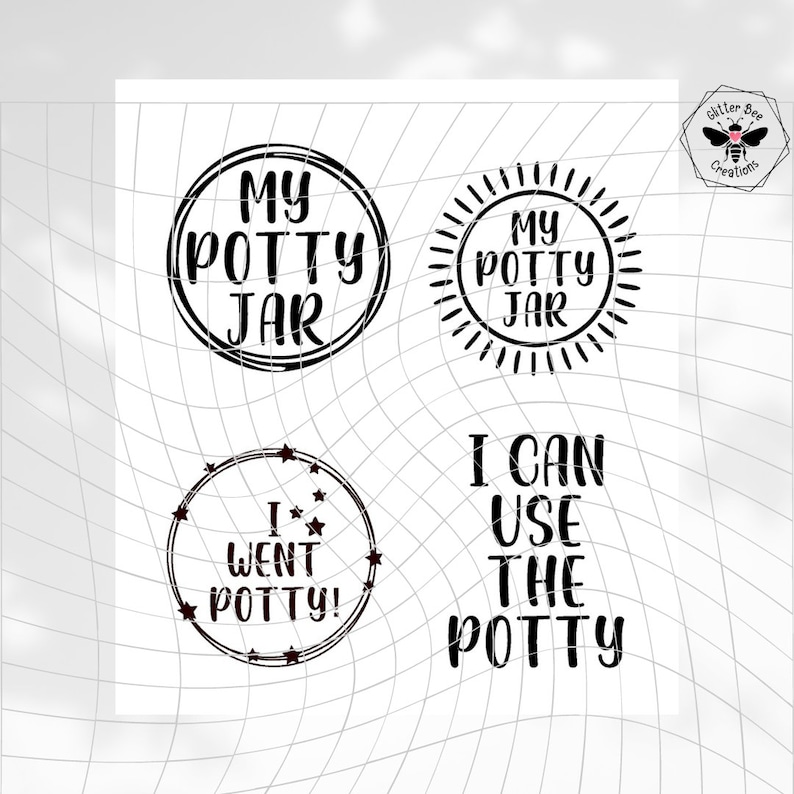 SVG File:instant Download Children’s Potty Reward Jar, Potty Training ...