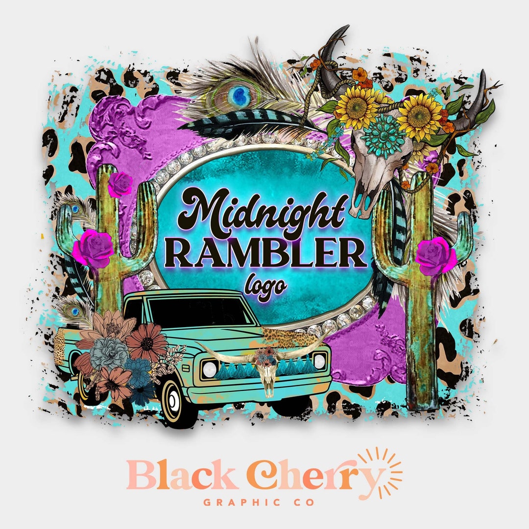 Western Logo, Boutique Logo, Southern Logo, Bull Skull Logo, Country ...