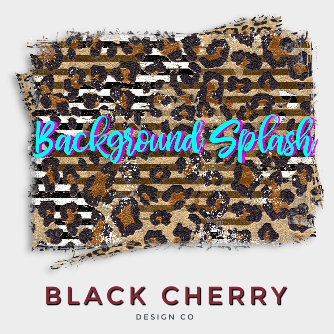 Boho Leopard Print Background Splash (PNG Digital Download) - Etsy