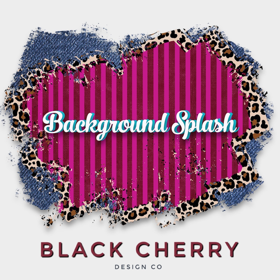 Denim Patch & Stripes PNG Backsplash, Sublimation Background, Animal ...