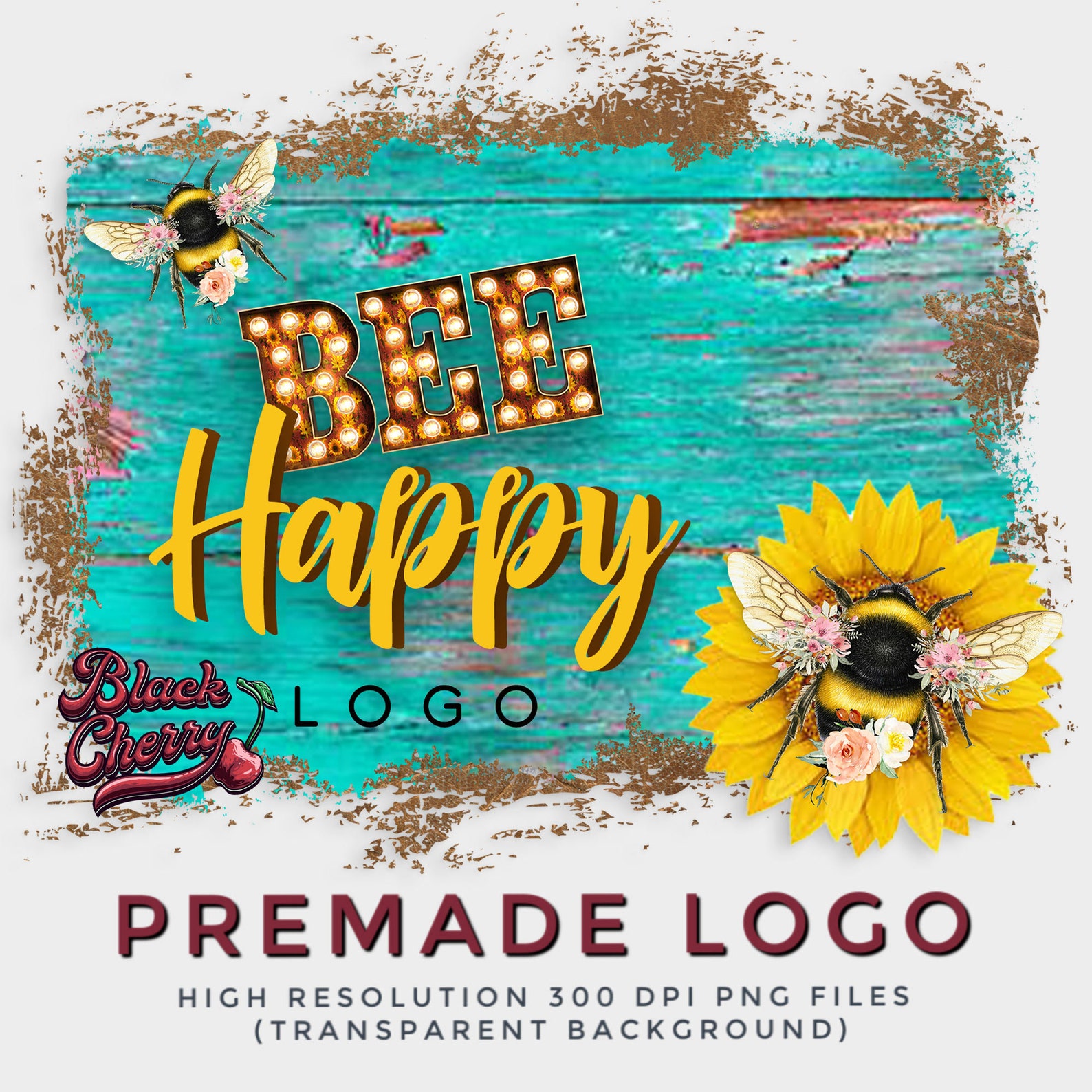 Bee Logo Rustic Bee Logo Western Bee Logo Boutique Logo - Etsy