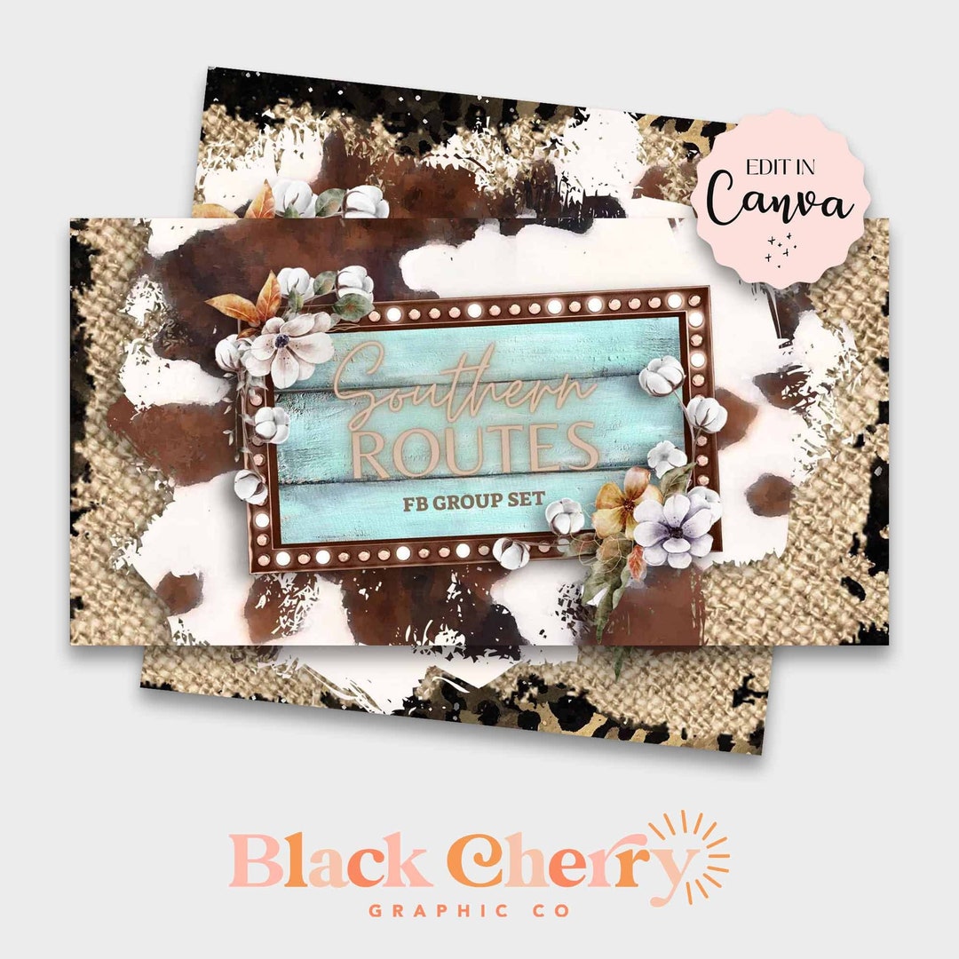 Facebook Group Banner Set Rustic FB Group Cover Southern FB - Etsy