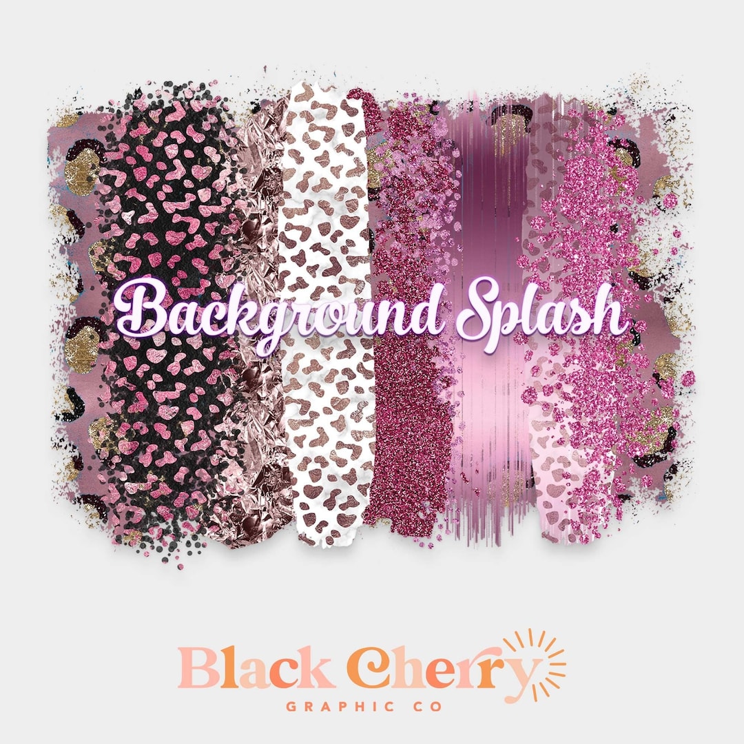 Pink Cheetah Brush Stroke Background PNG - Etsy