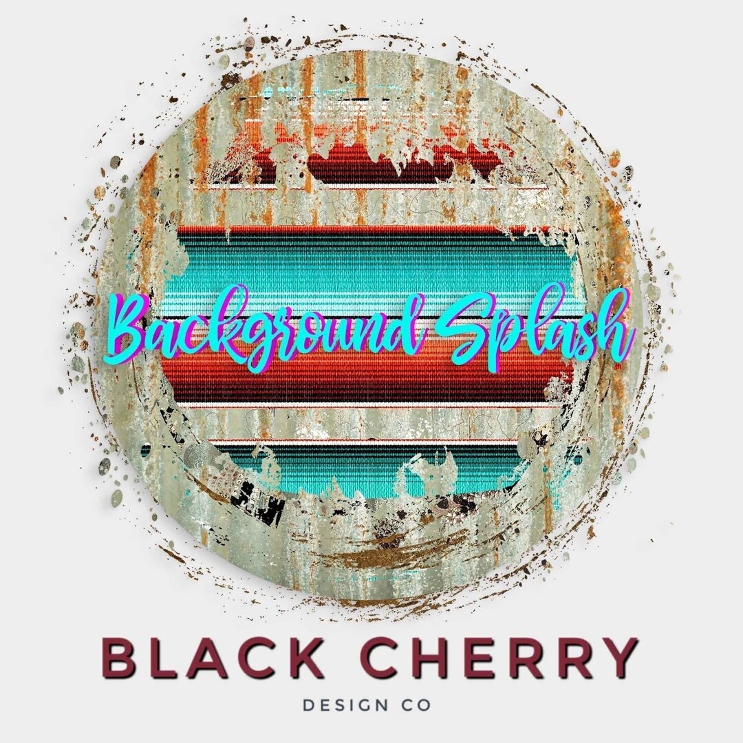 Serape Circle, Round Splash, Serape Tin Splash, Serape Logo Background ...