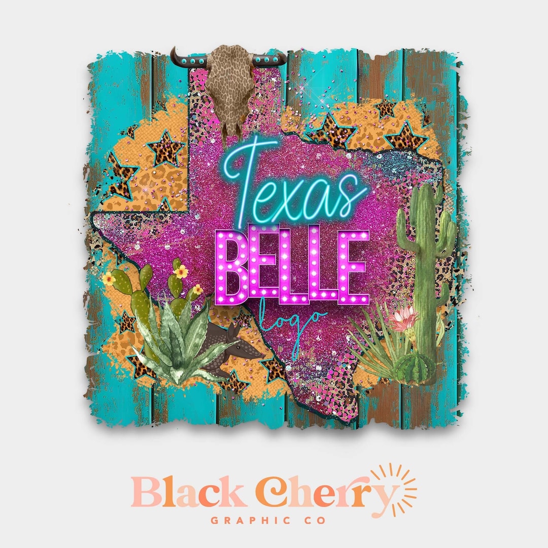 Texas Logo, Western Logo, Boutique Logo, Southern Logo, Rustic TX Logo ...