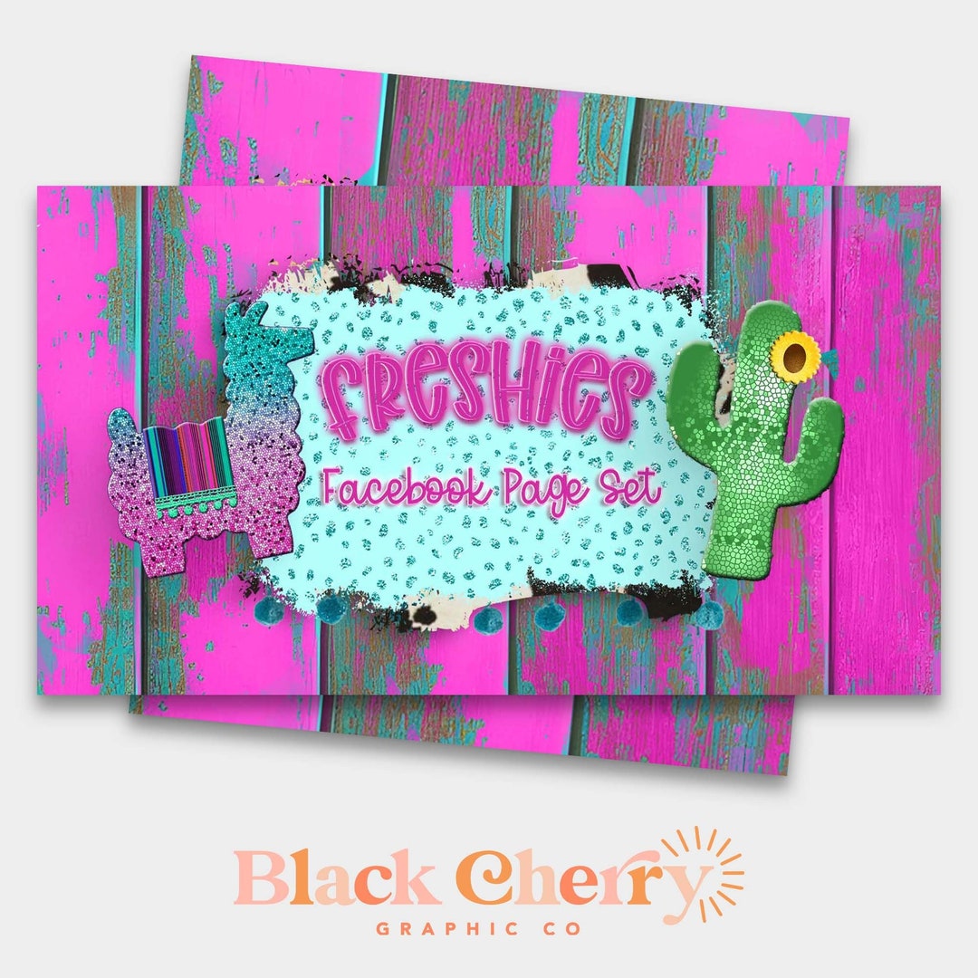 Freshies Facebook Banner Set: Rustic Boutique FB Page Cover & Profile ...