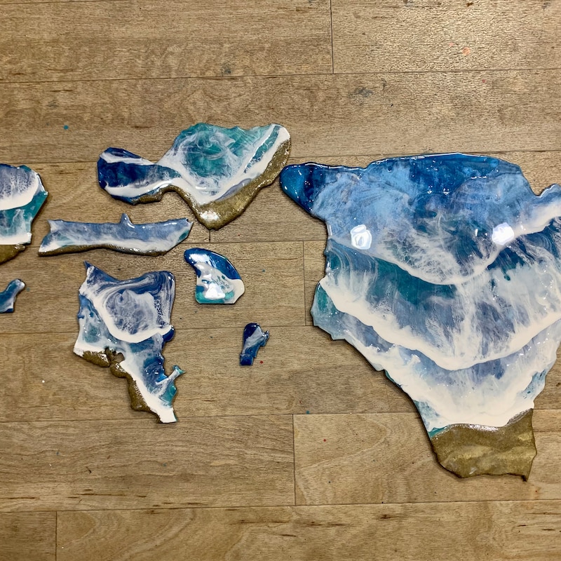 Hawaiian Islands on Wall - Etsy