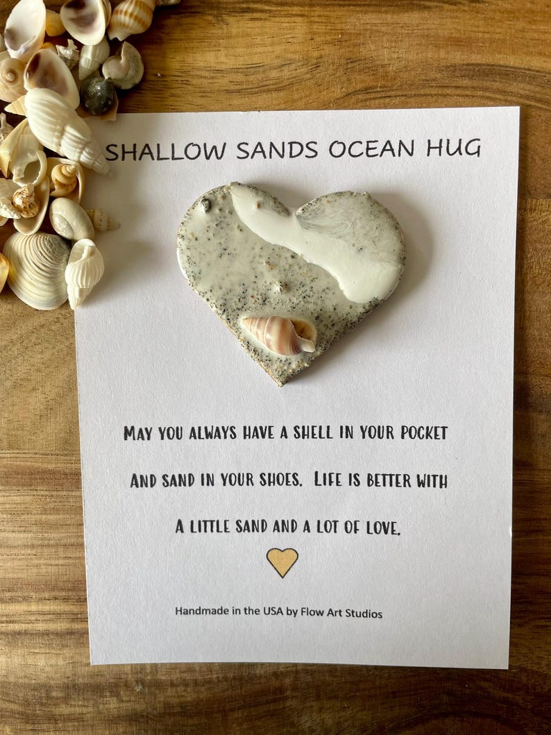 Ocean Pocket Hug for Spreading Love to Family and Friends With Resin ...