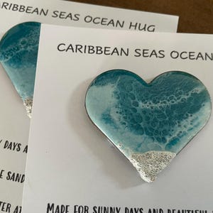 Ocean Pocket Hug for Spreading Love to Family and Friends With Resin ...