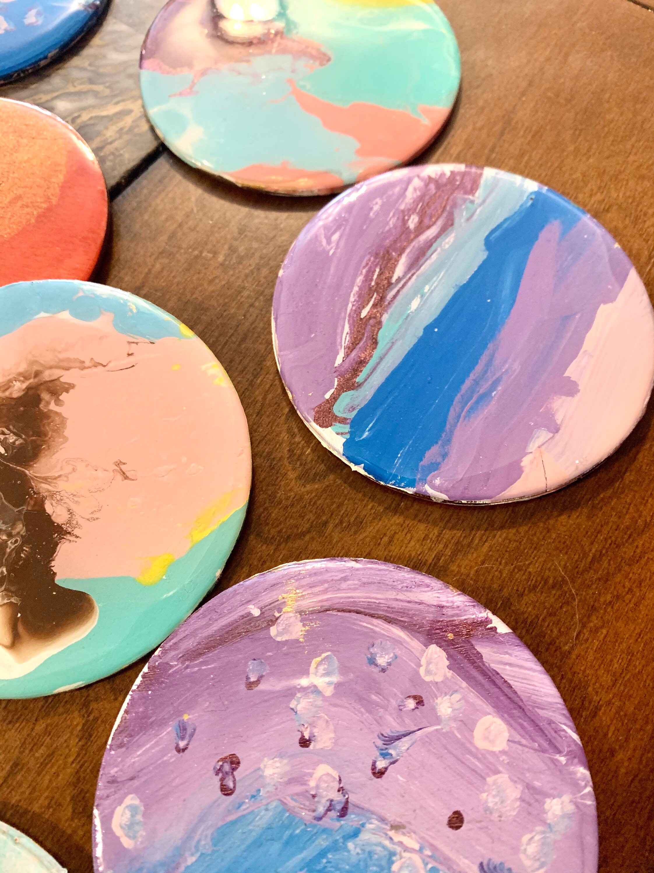 Kids DIY Craft Coaster Set Do It Yourself Kids Craft Set in | Etsy