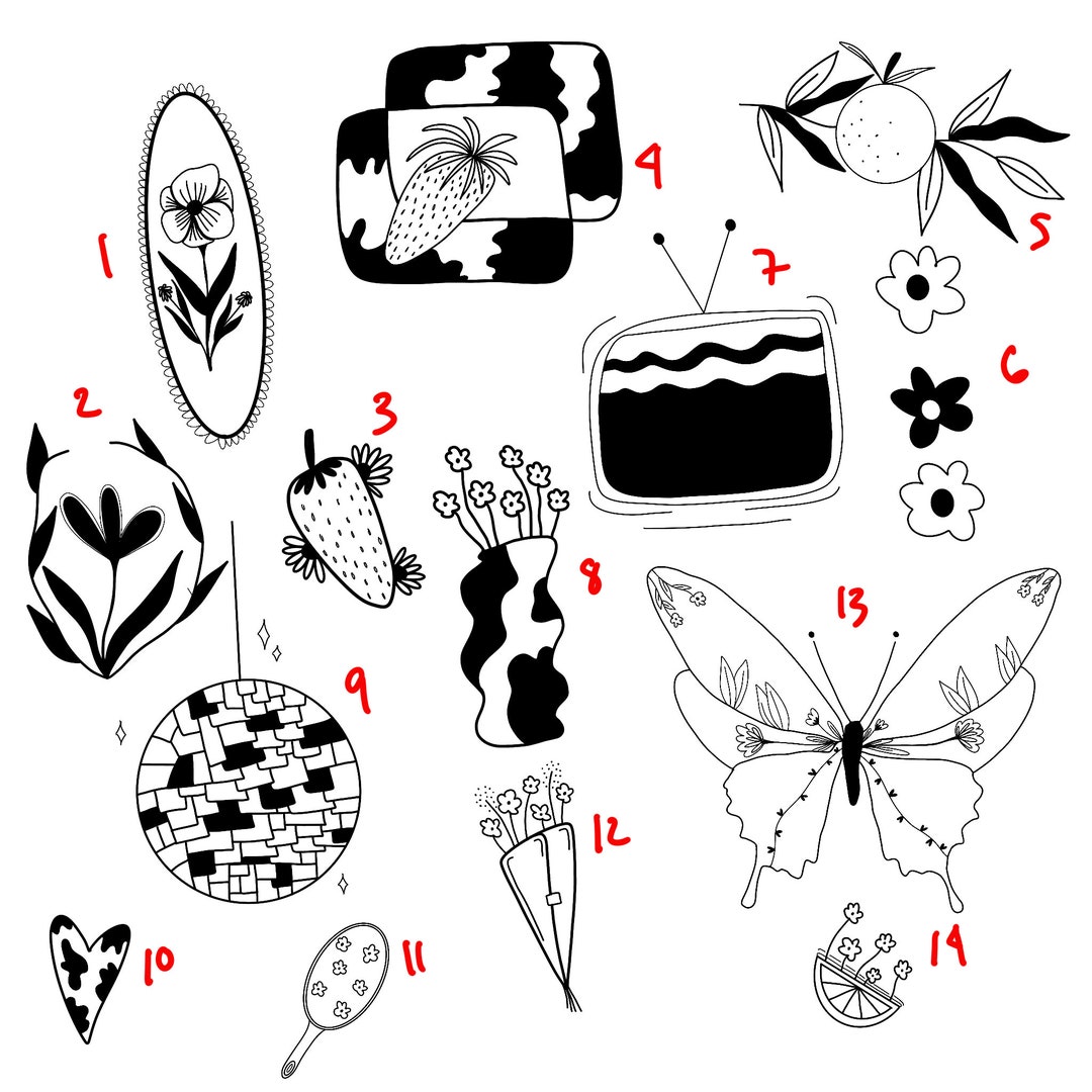 Tattoo Flash Sheet - Etsy