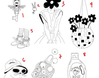 Tattoo Flash Sheet - Etsy