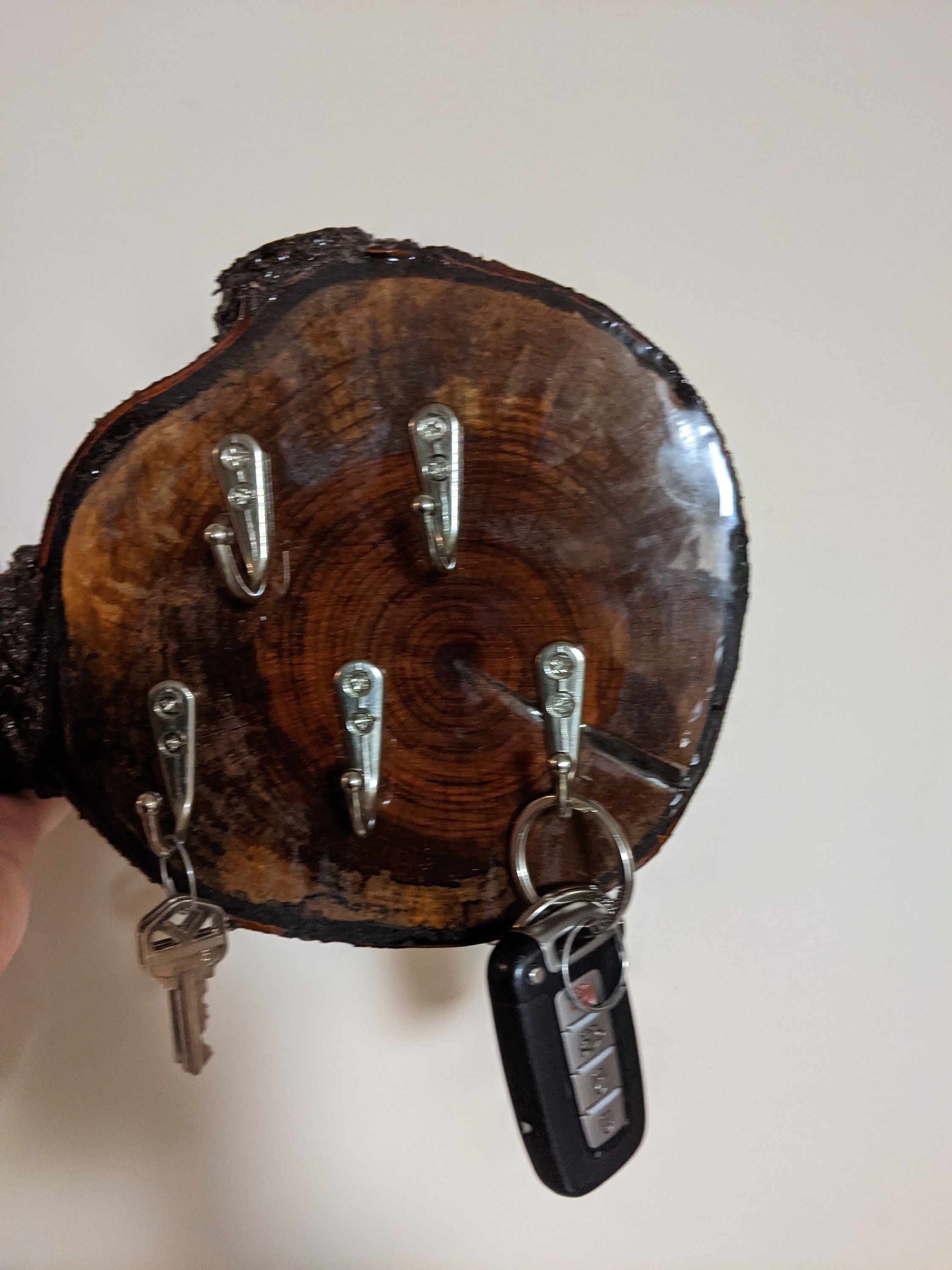 Custom Made Wooden Key Holder/caddy - Etsy Canada