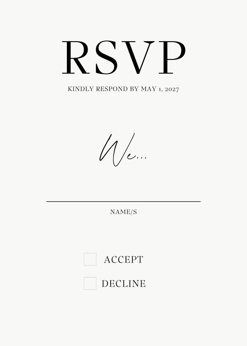 Editable Digital Wedding Invitation Template | Instant Download ...