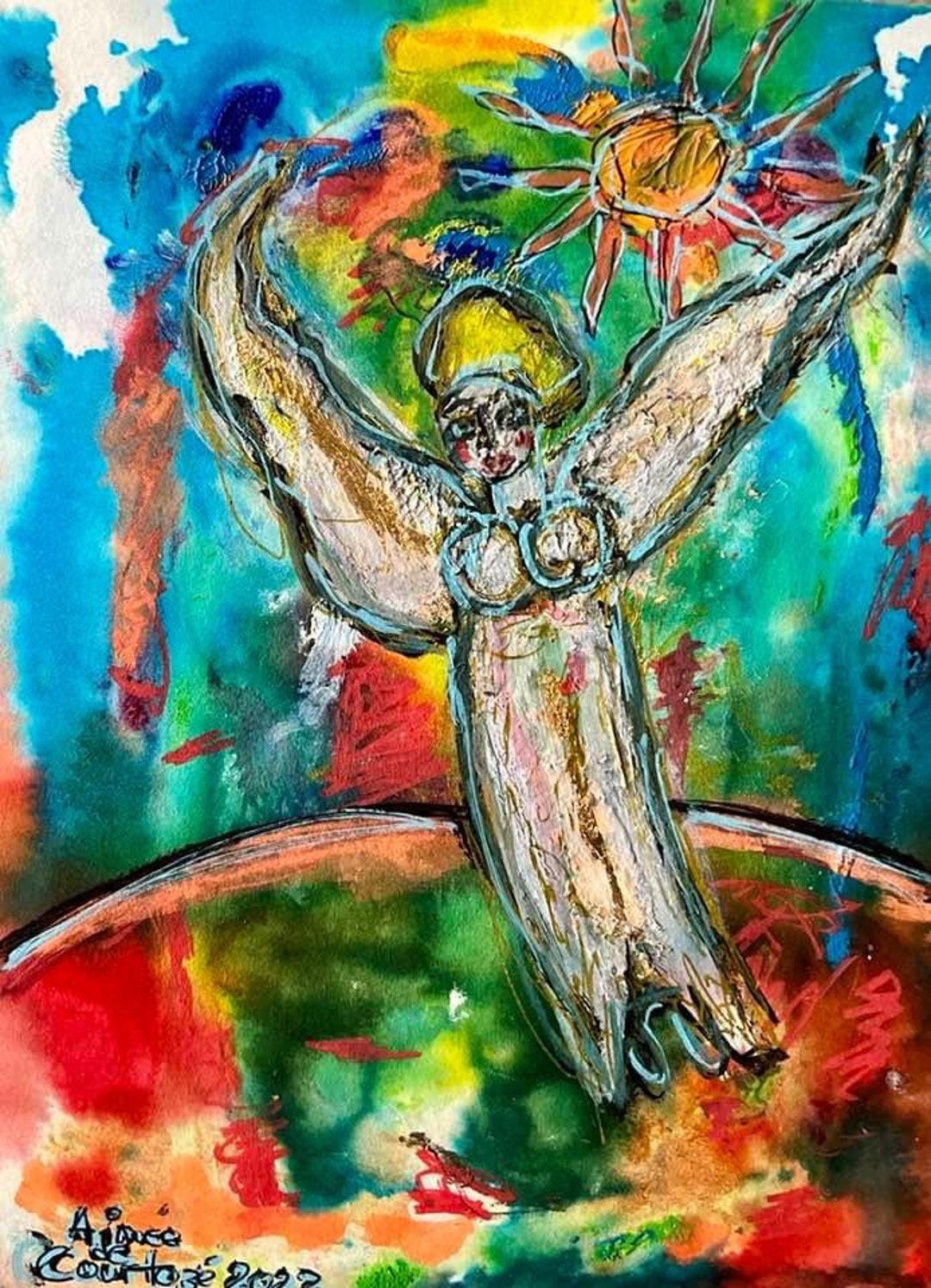 The Angel of Happiness - Etsy