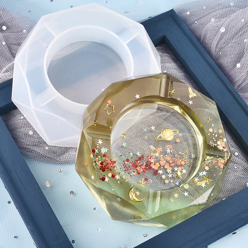 Ashtray Resin Mold Diamond Shape Ashtray Square Ashtray DIY - Etsy