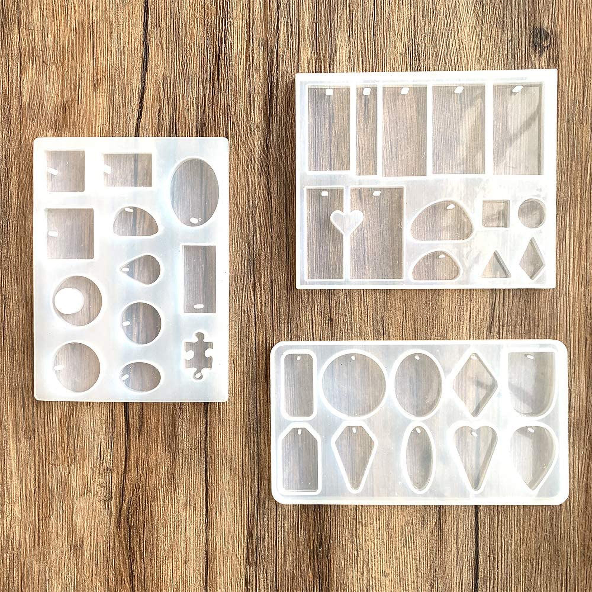 3PCS Jewelry Resin Mold Keychain Resin Mold Silicone Mold | Etsy