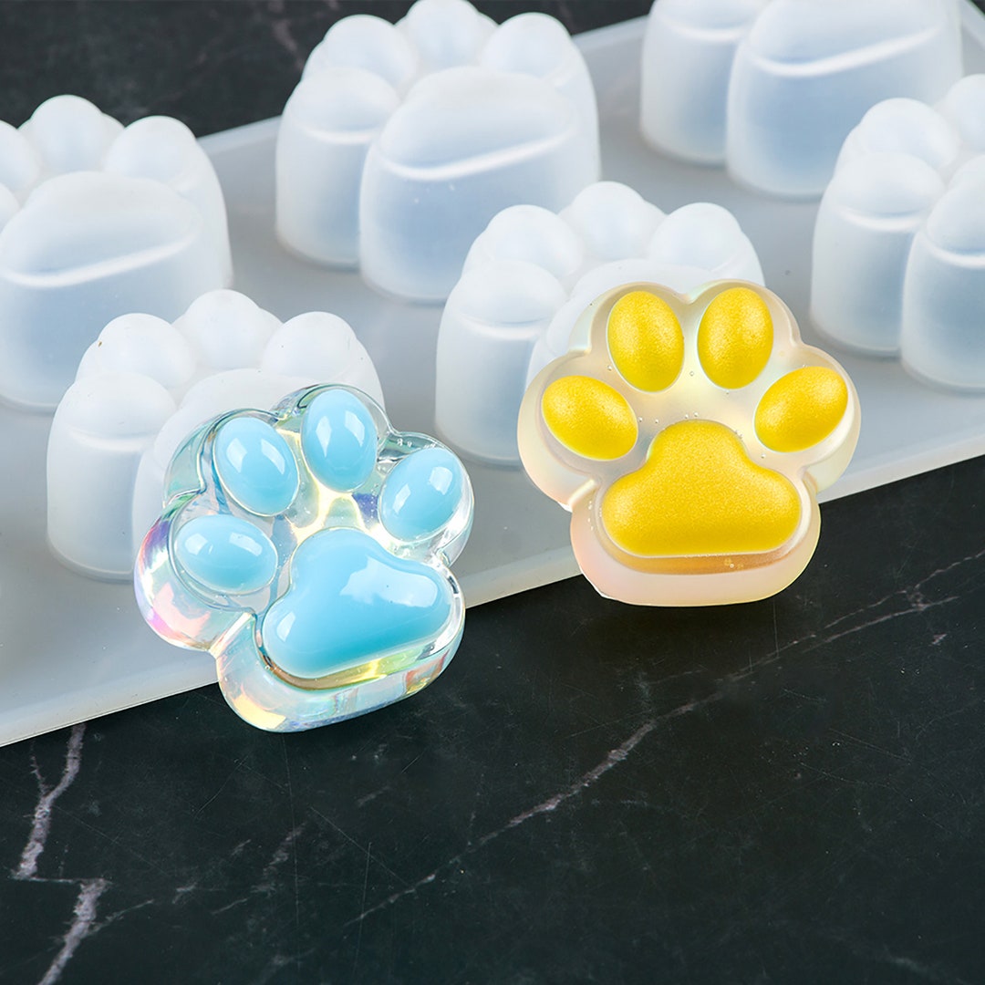 Cat Paw Resin Mold, Cat Paw Keychain Pendant Mold, Keychain Accessories ...