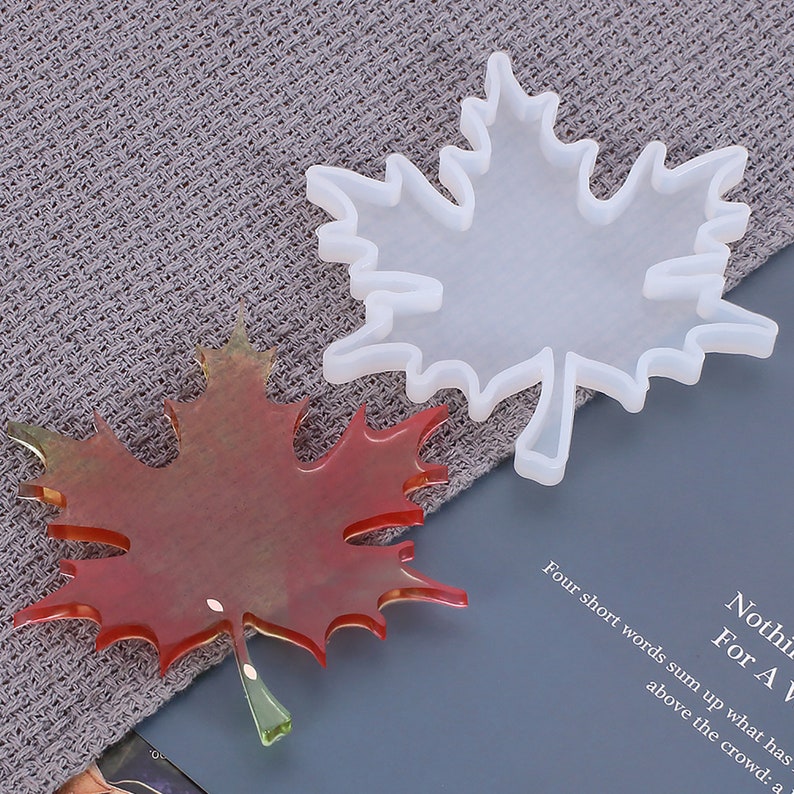 Leaves Maple Leaf Shape Coaster Silicone Epoxy Resin Mold | Etsy