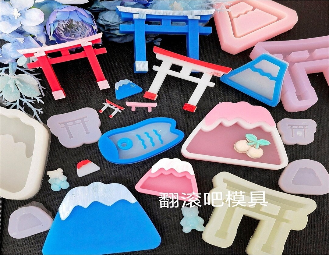 Mount Fuji Mold,fujisan Mold, Japanese Resin Mold, Resin Molds Silicone ...
