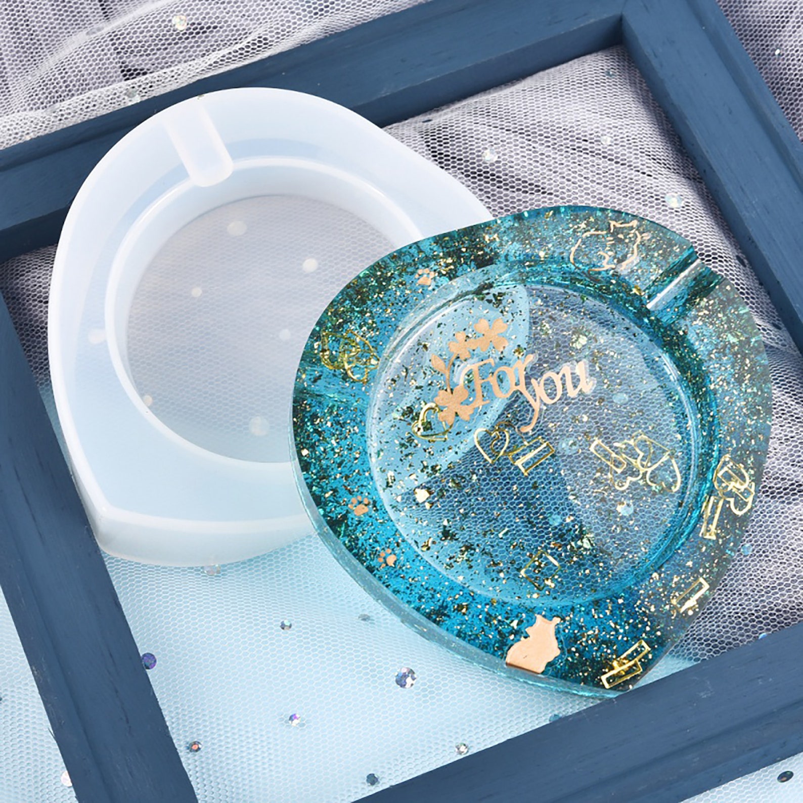 Ashtray Resin Mold Diamond Shape Ashtray Square Ashtray DIY | Etsy